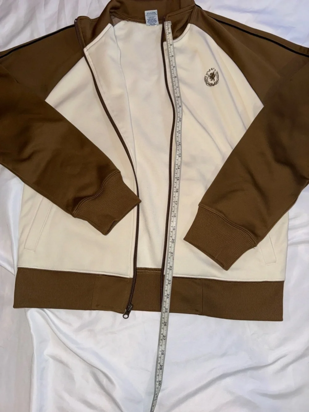 Old Navy | Jackets & Coats | Mens Old Navy Brown And Cream Track Bomber ...